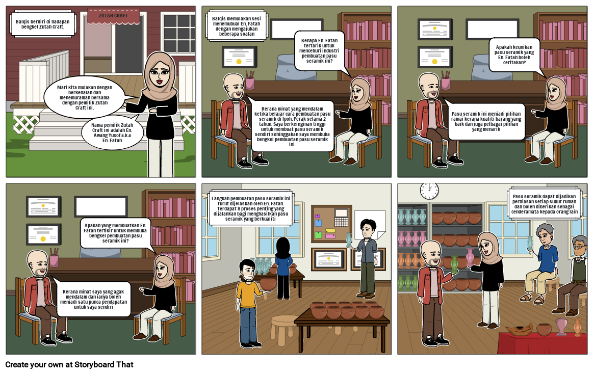 Seni Pasu Seramik Storyboard by b32c4ade