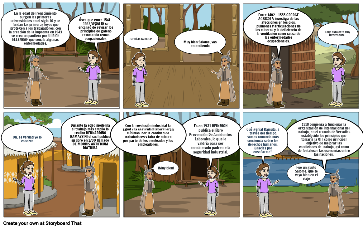 Historia Salud Ocupacional Storyboard By B3528286