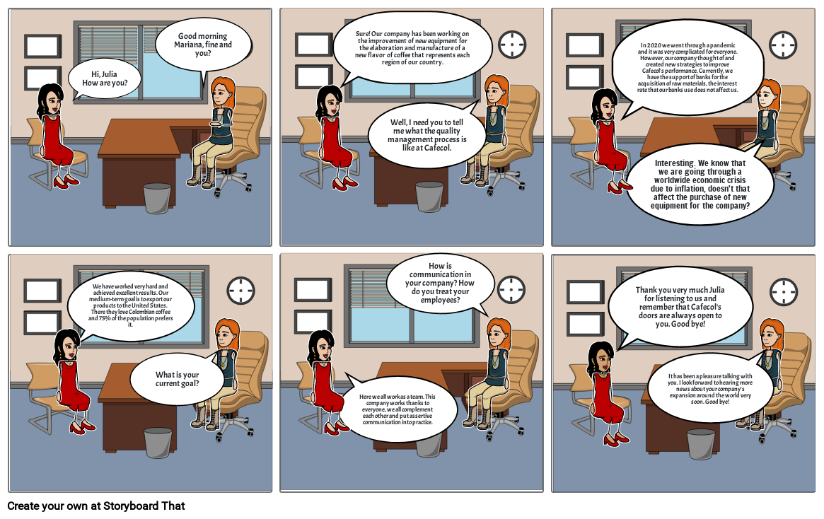 Dialogue product and service Storyboard von b36d4b92