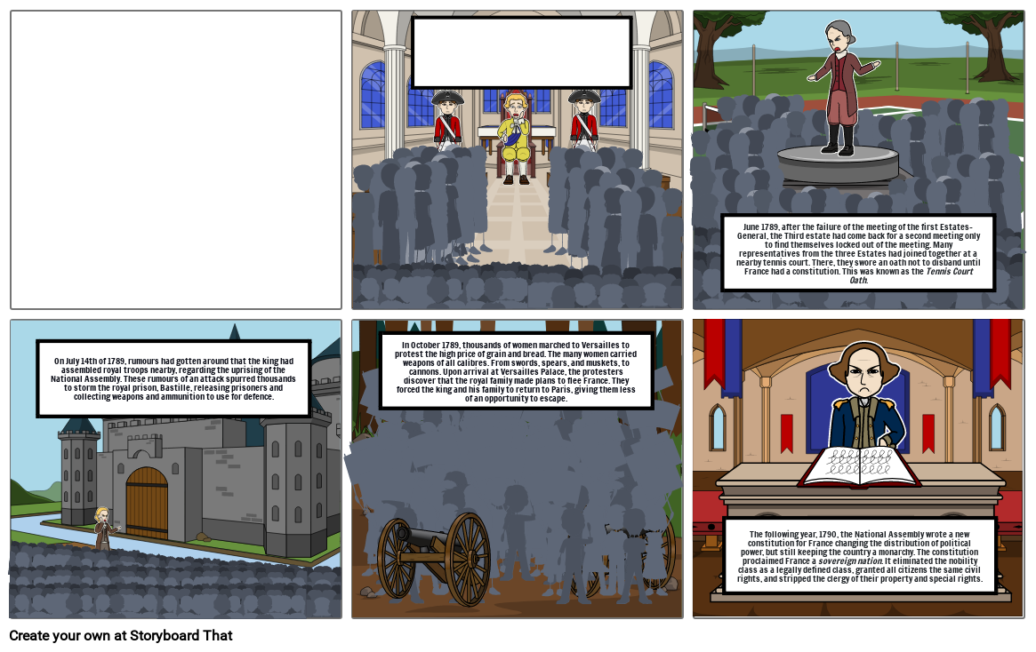 French Revolution Storyboard por b3930a37