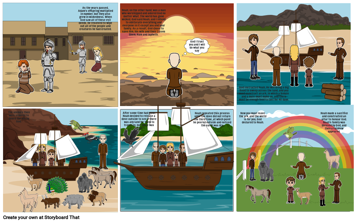 Noah's Ark Storyboard by b4cd7dde