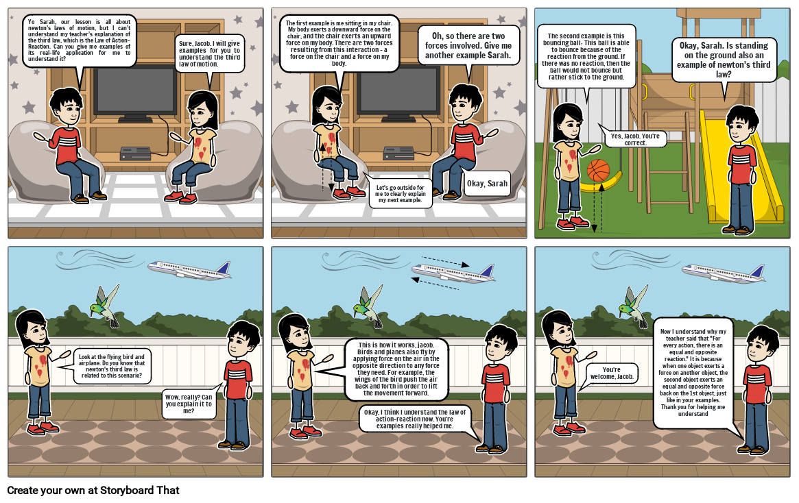 Equal and Opposite: The Unseen Forces Storyboard