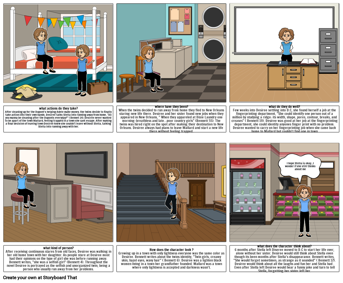 vanishing half part 6 Storyboard by b563c7db