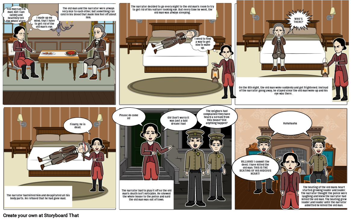 The Tell-Tale Heart Storyboard par b5657a60