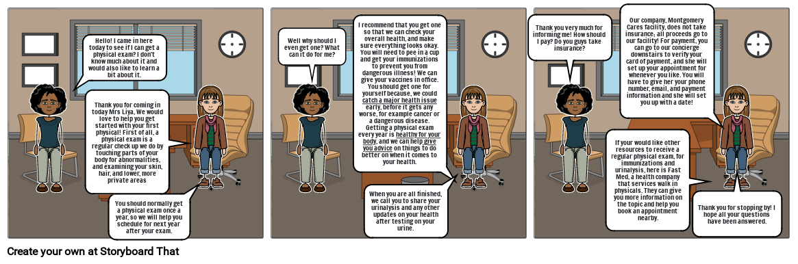 Health Skit Storyboard by b58d44e4