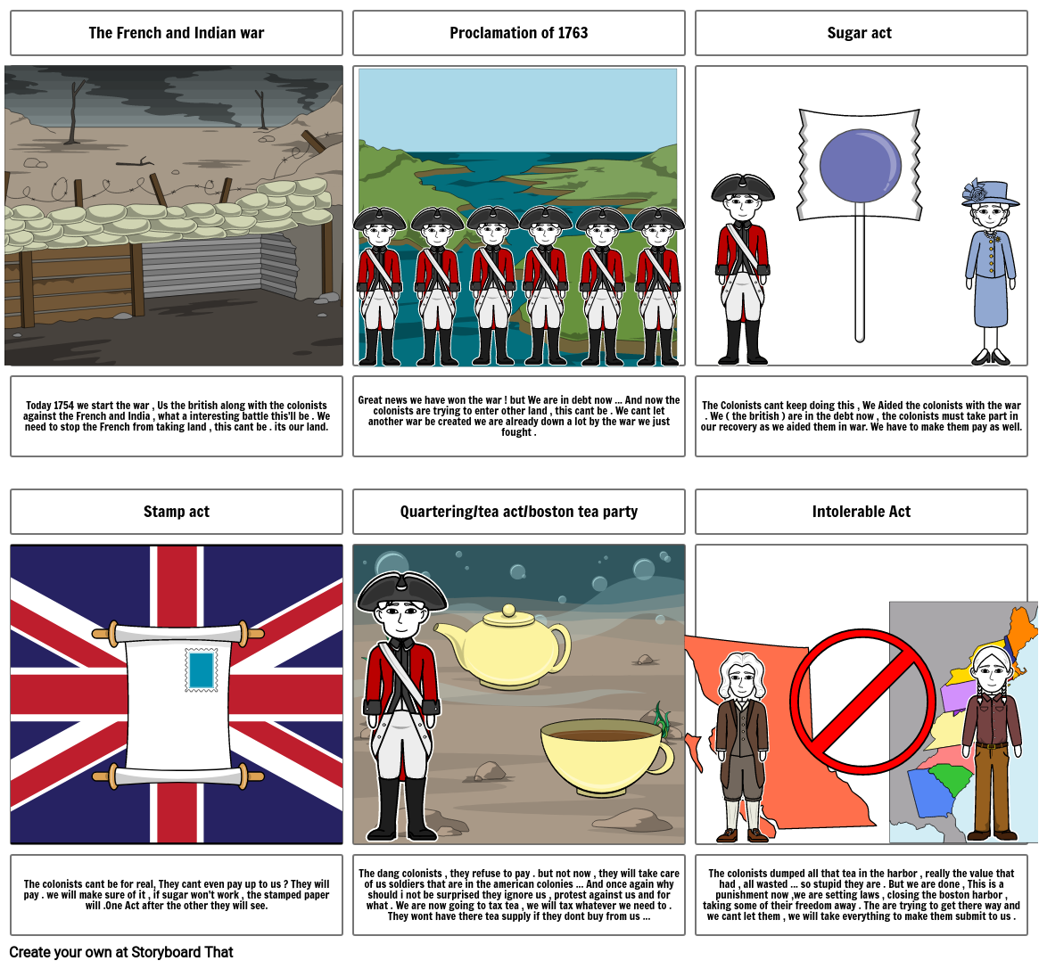 A day in the life of a British soldier Storyboard