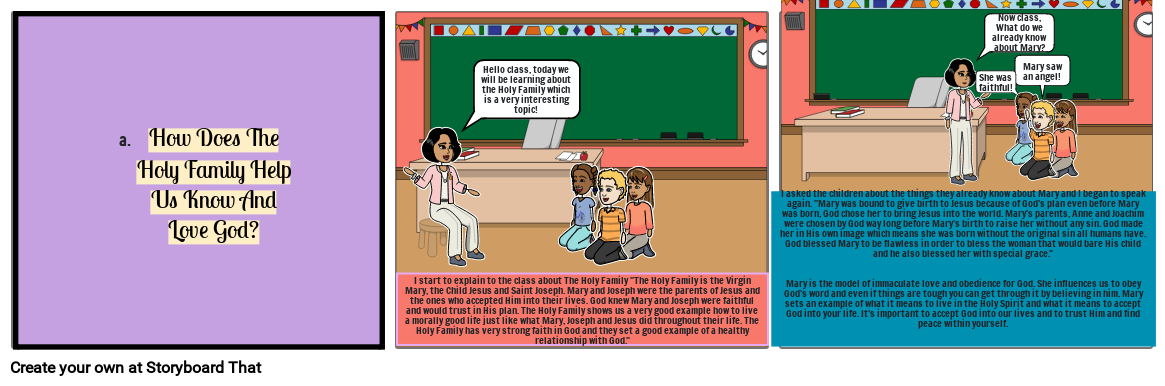 Religion Final Reflection Project Storyboard by b703e29e