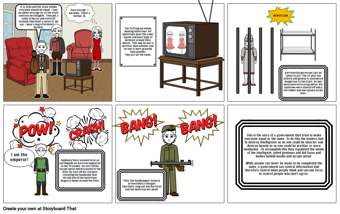 Harrison Bergeron Storyboard por b79be539