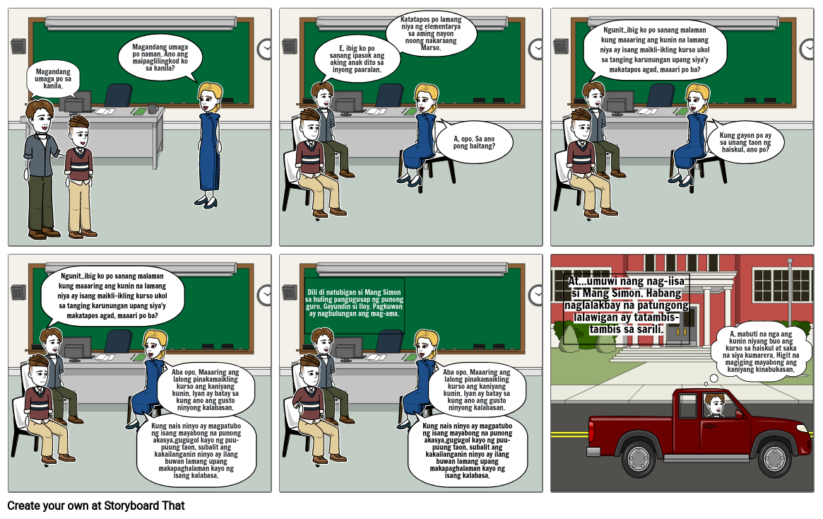 Akasya o Kalabasa Storyboard by b8af4913