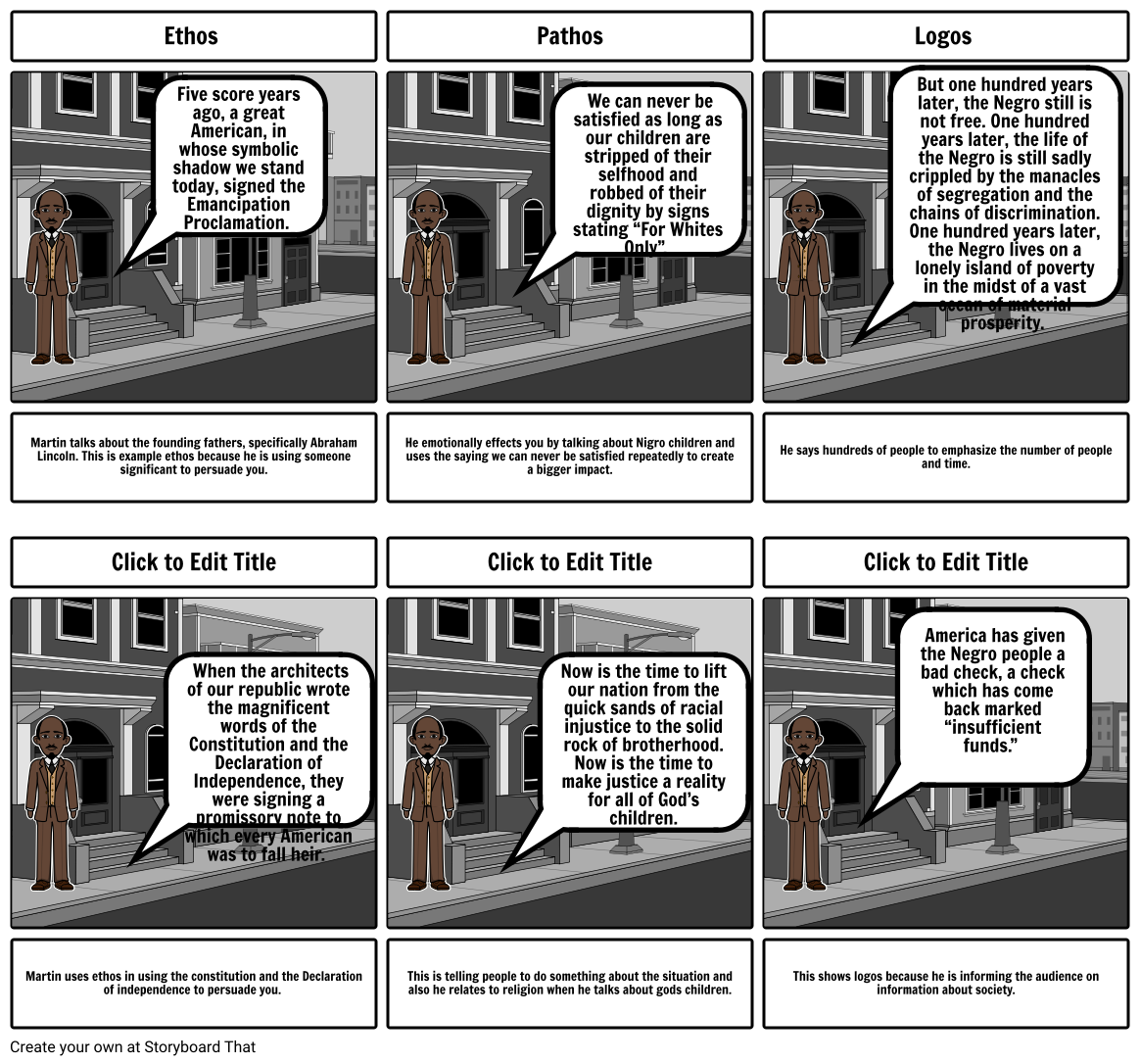 Ethos Pathos Logos Storyboard por b8b6c42e