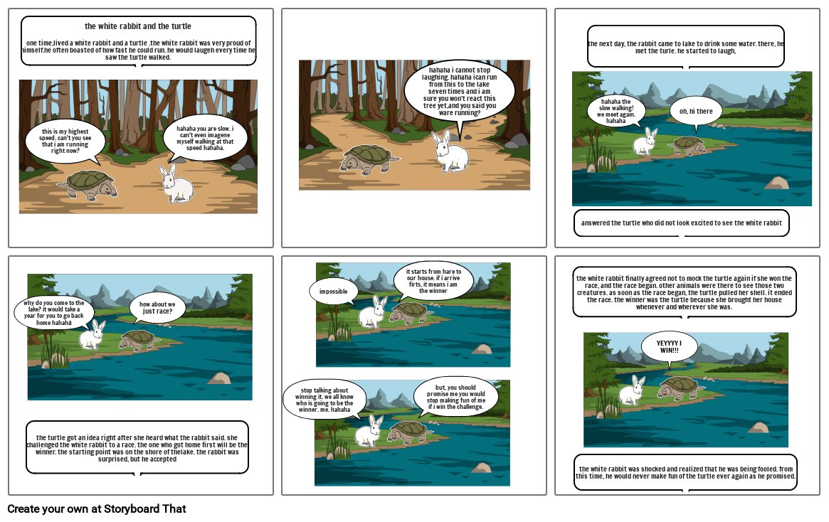 rabbit and turtle Storyboard by b96ab1d8