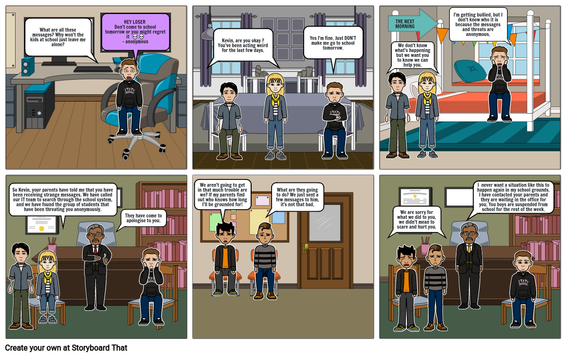 Cyber safety AT Storyboard por b98faed4