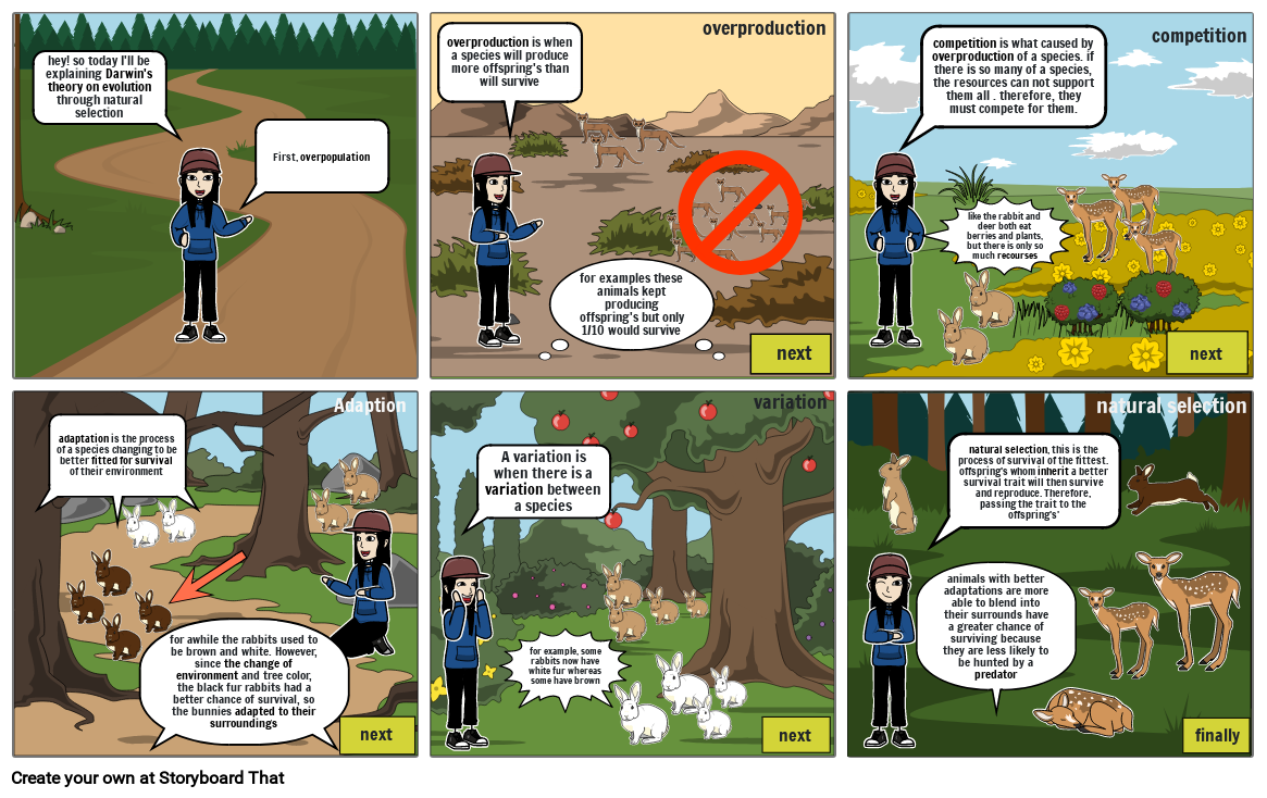 Natural Selection Storyboard by b9972e61