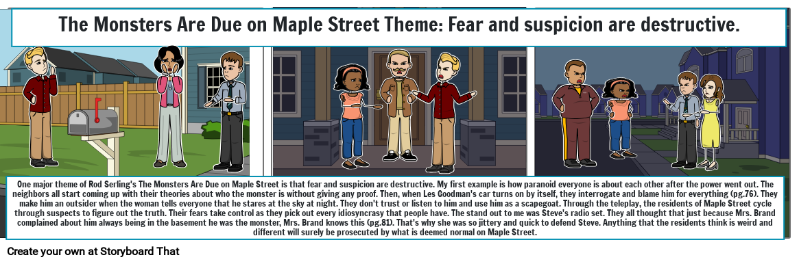 Monsters Are Due Theme Storyboard by b9c79e85