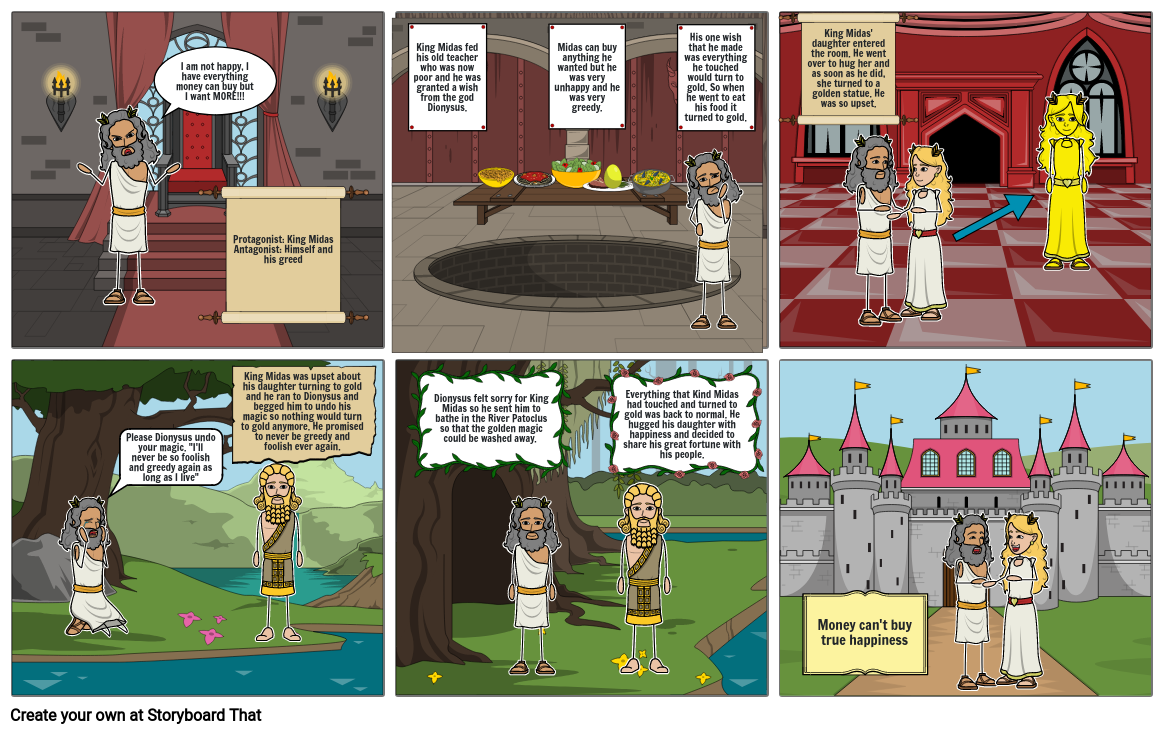 King Midas And The Golden Touch Storyboard By B9ca522f