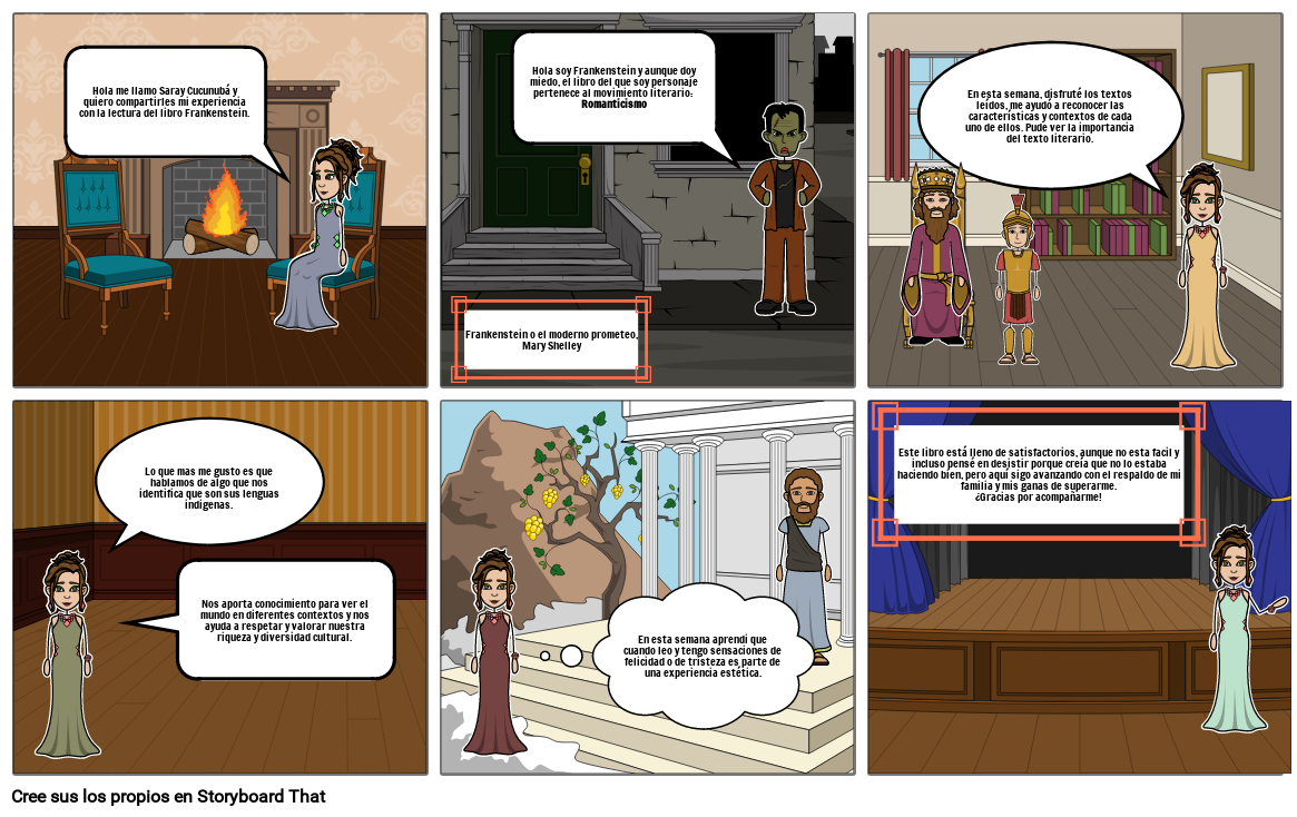 Frankenstein historieta Storyboard by b9e4c2dd