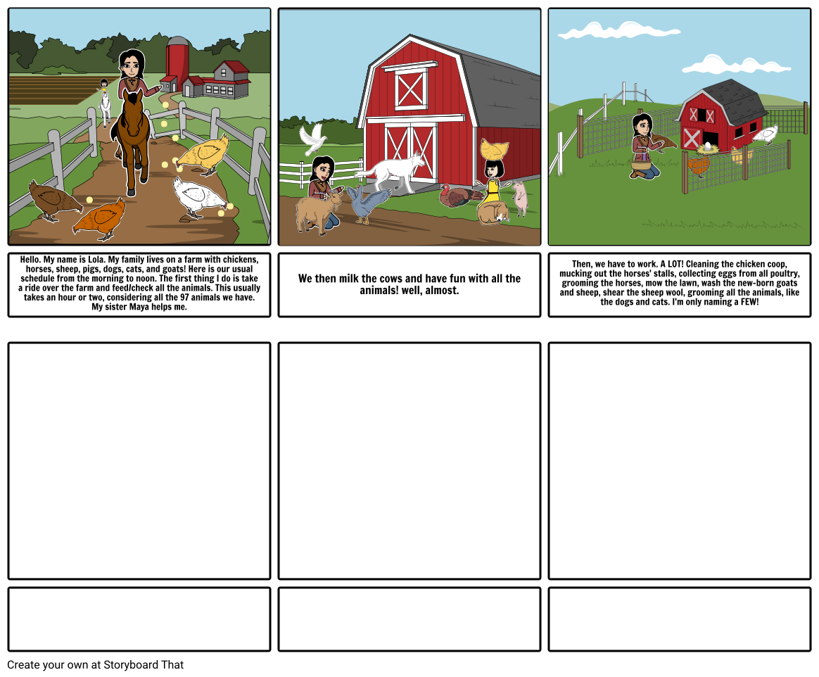 The Farm Storyboard by ba8f3bd642016