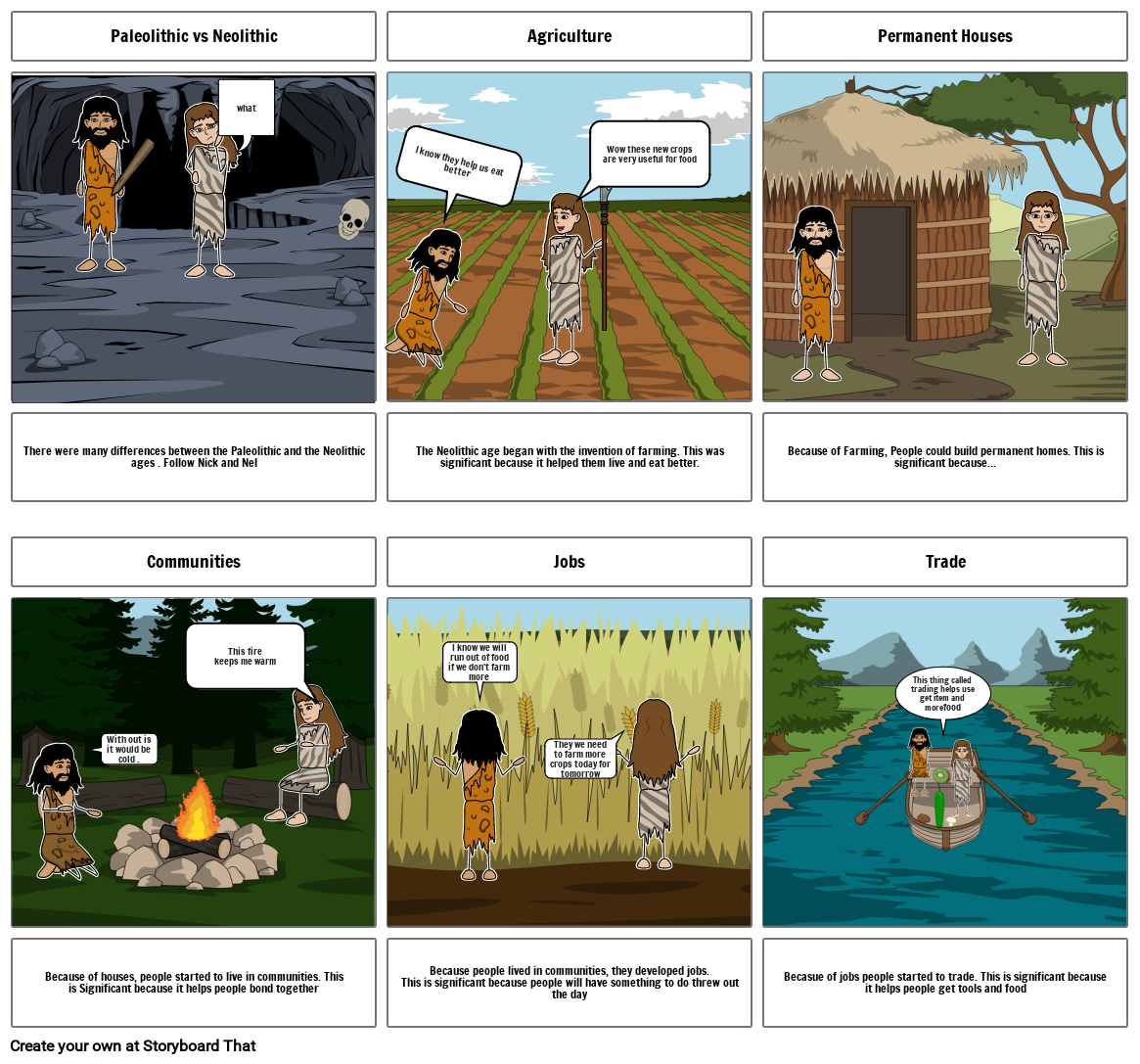 Neolithic Catoon Storyboard por baae5e12