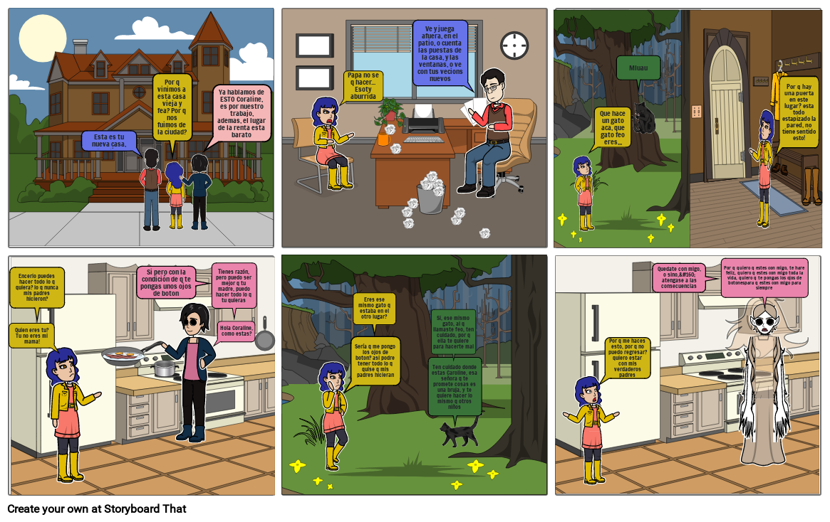 Coraline Storyboard by bad35072