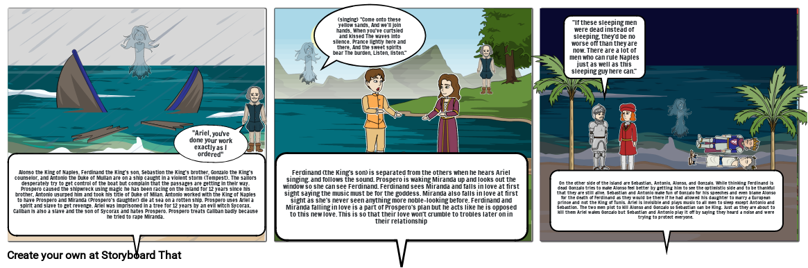 The Tempest Storyboard par bb556594