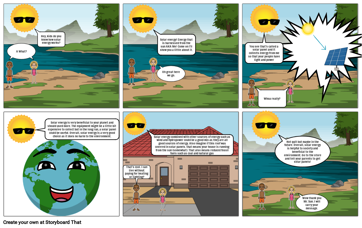 Solar Energy Story Storyboard by bb725e81
