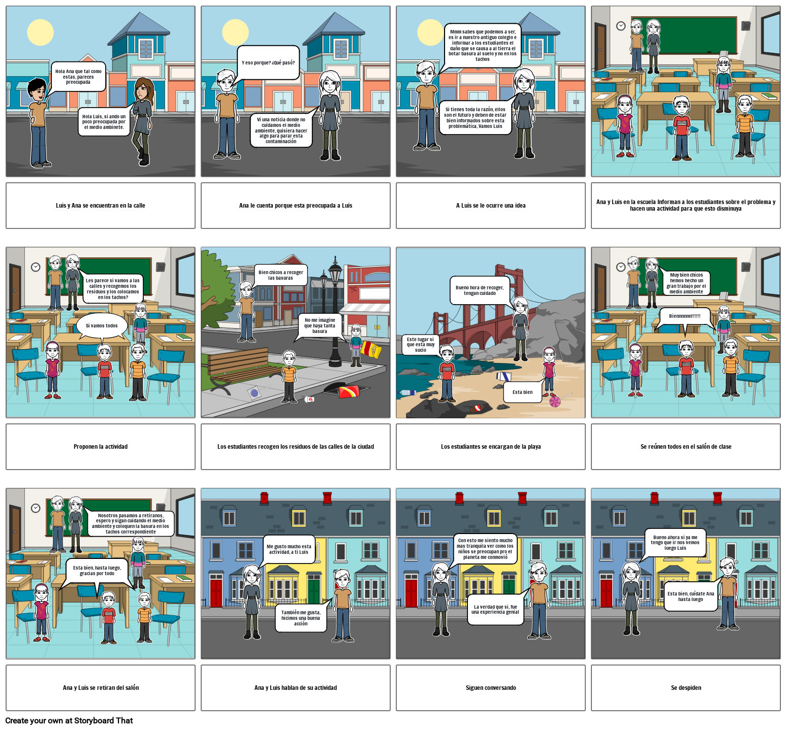 El uso de las tres R Storyboard by bb905bd5