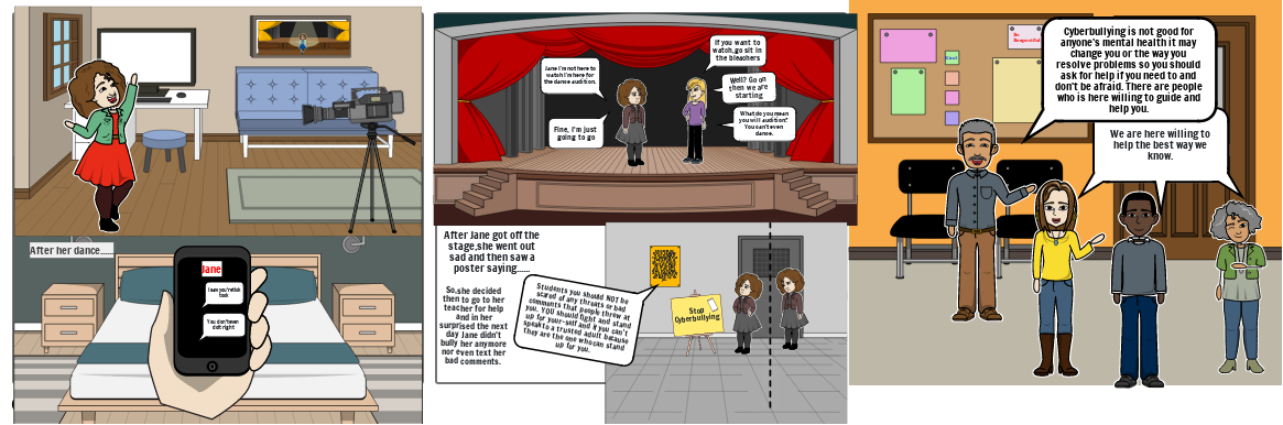 Cyberbullying Storyboard por bbb08f92