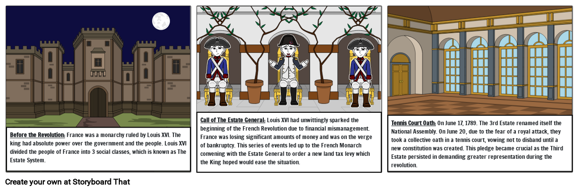 The French Revolution Storyboard par bbe56b1a