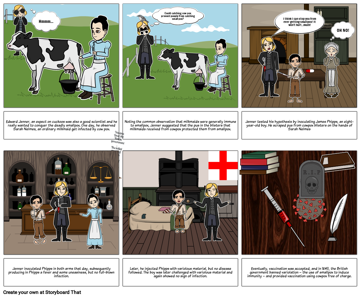 Edward Jenner Storyboard by bc3ef120