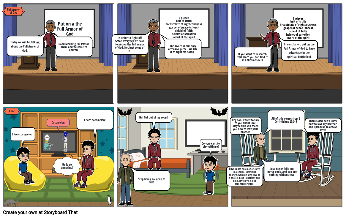 8A Bible Final Exam Storyboard by bc70d3ba