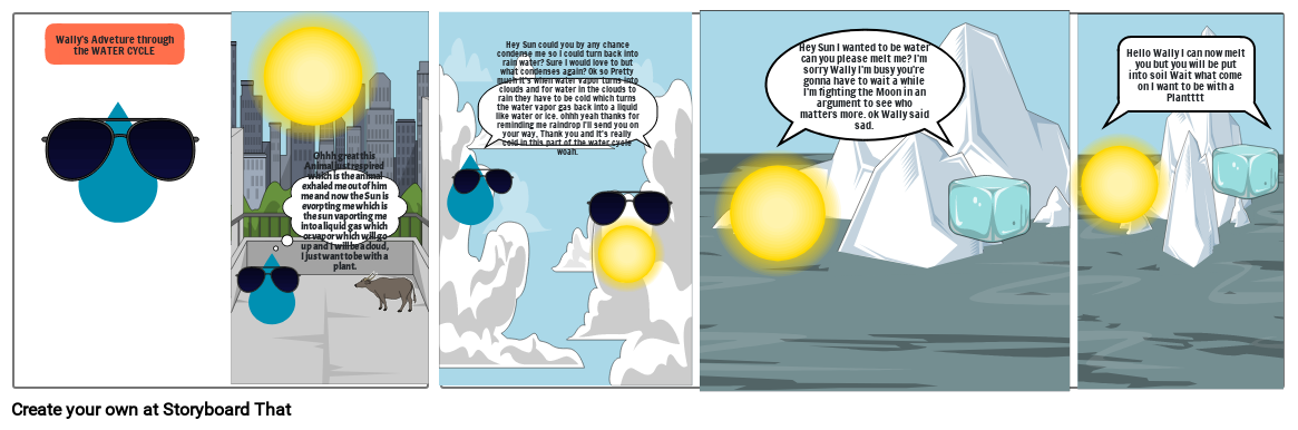 Water cycle part 1 Storyboard by bc747bb8