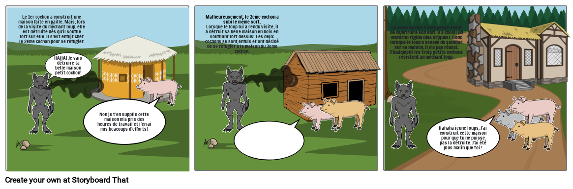 Story Board Des Trois Petits Cochons SMART GAMES LES TROIS PETITS