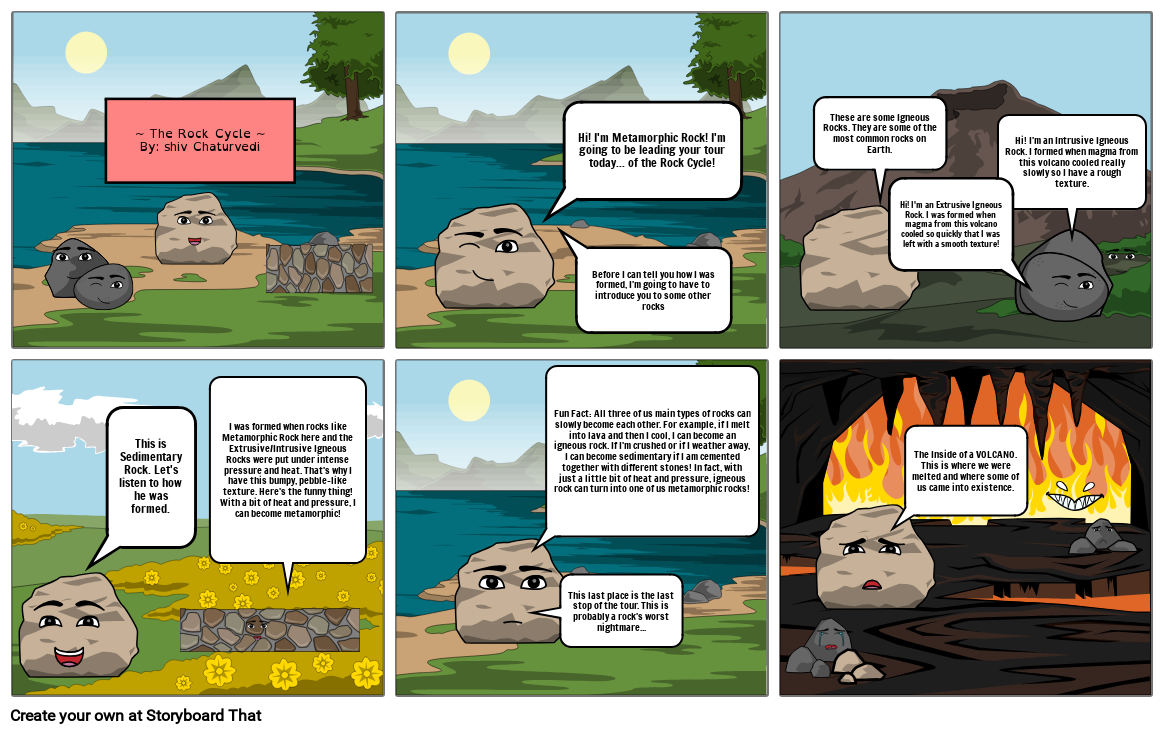 rock cycle Storyboard par bcb6ef94