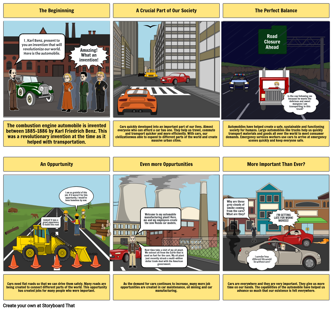 Positive Impact of the Automobile on the Society