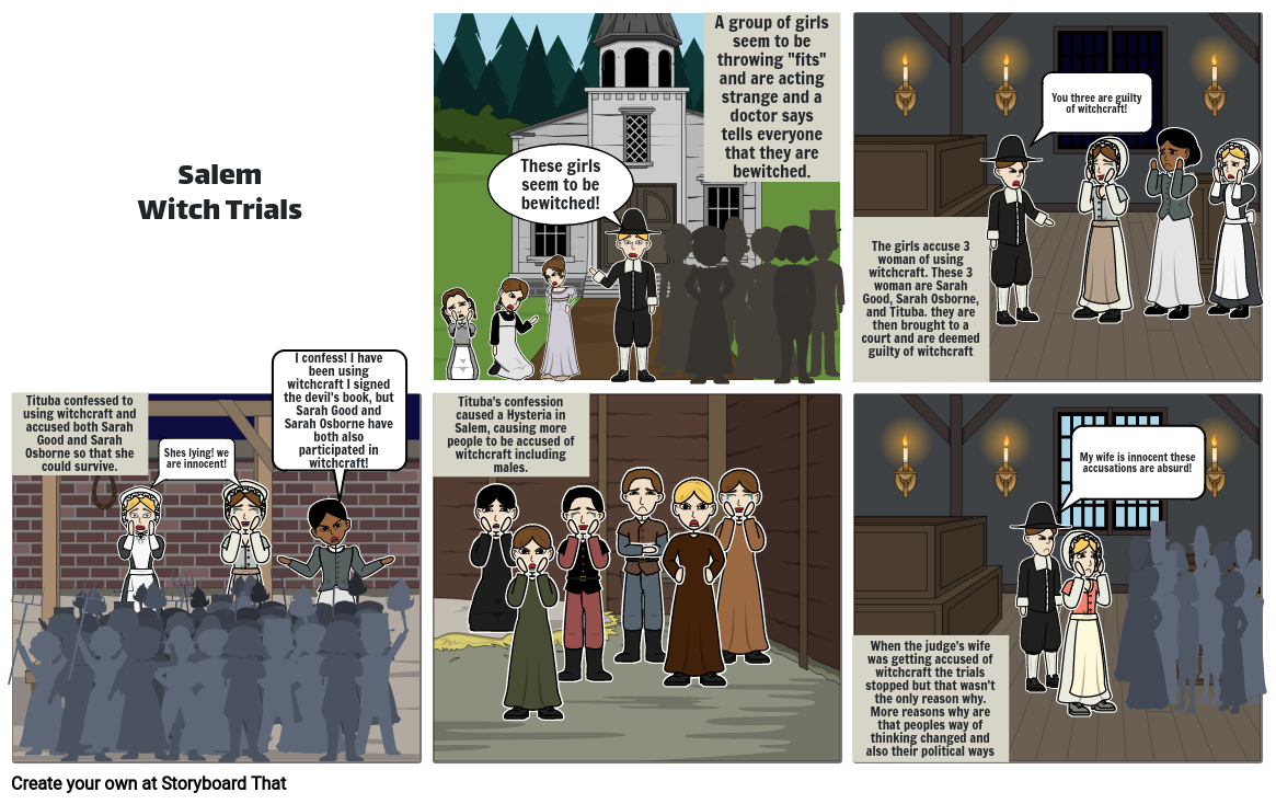 Salem Witch Trials Storyboard por bd0ac580
