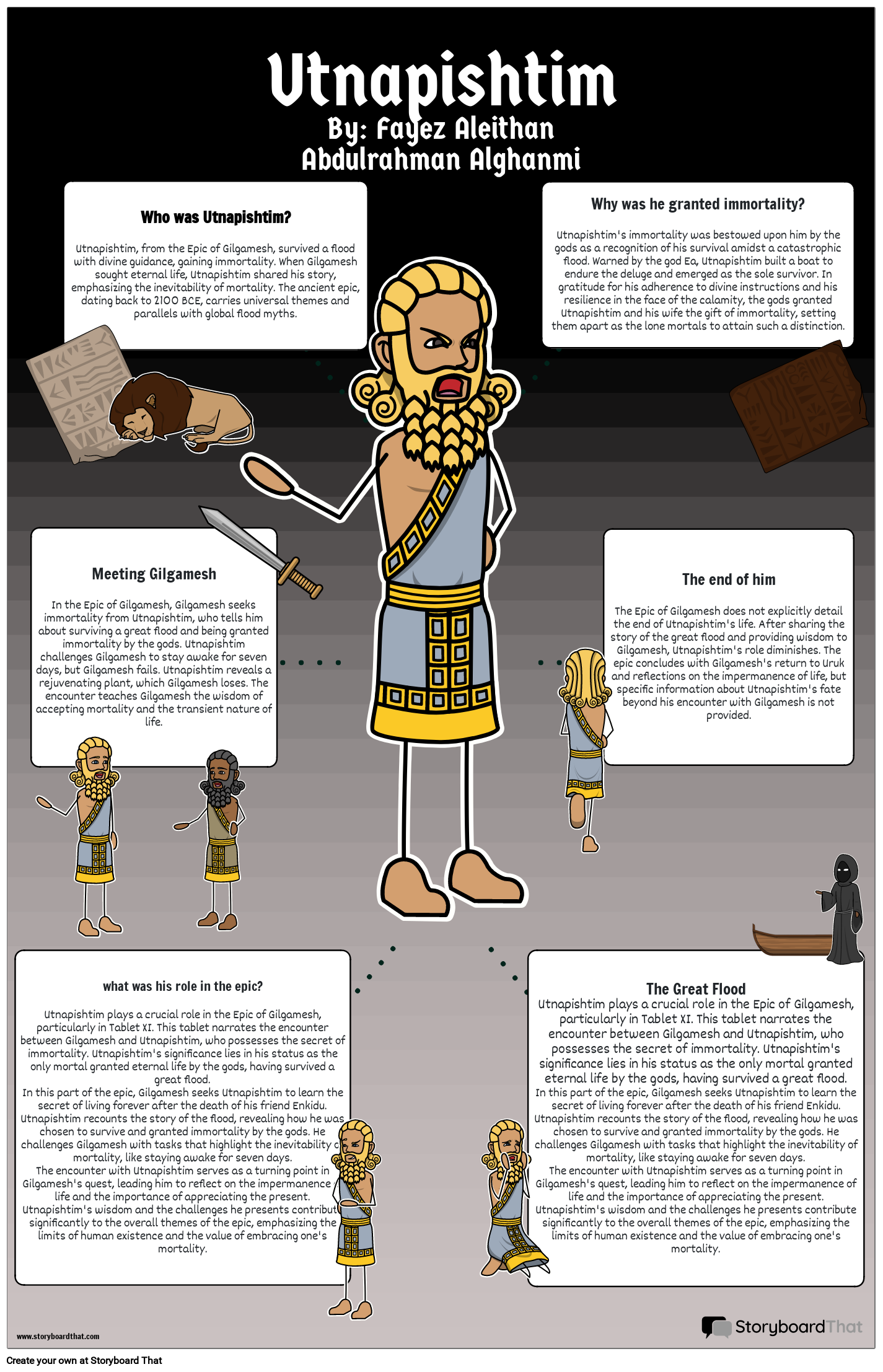 The Epic of Gilgamesh Storyboard by bd45bab3