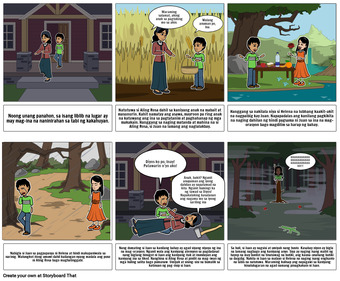 alamat ng butiki Storyboard por bd684e55