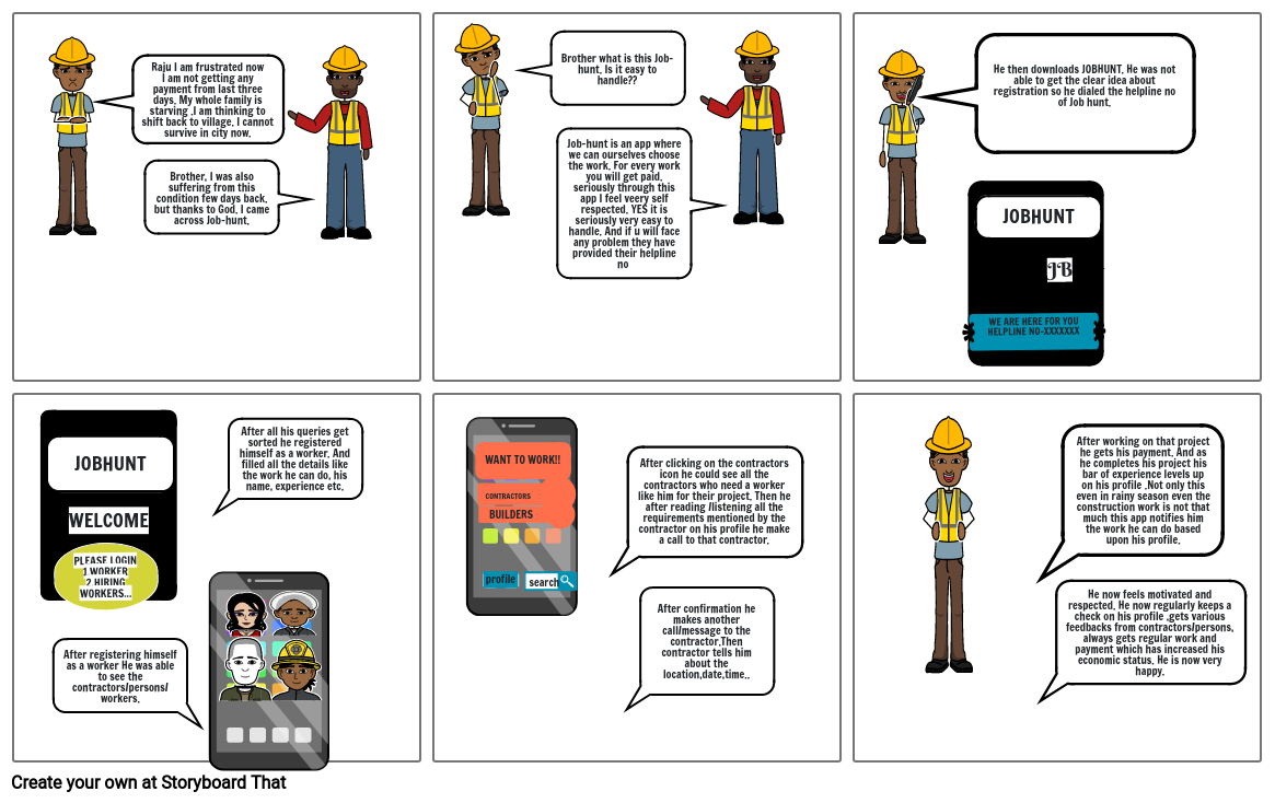 JOBHUNT Storyboard por bdb20d7f