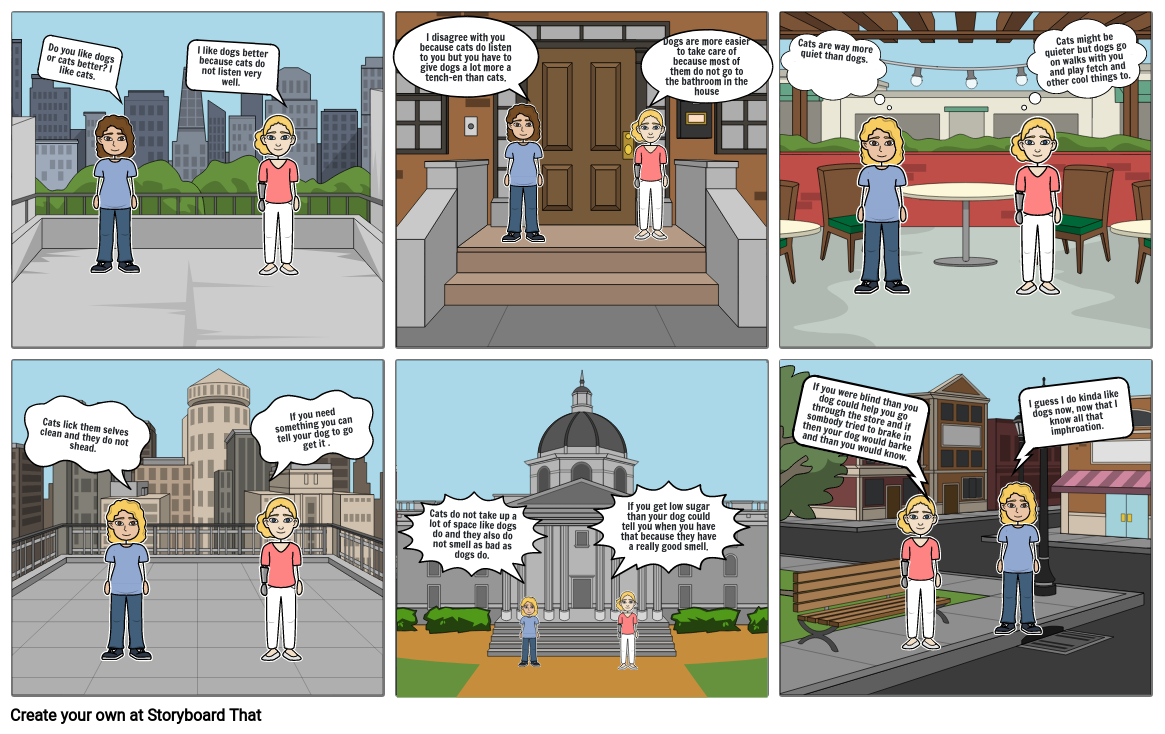 cats and dogs Storyboard por be455236