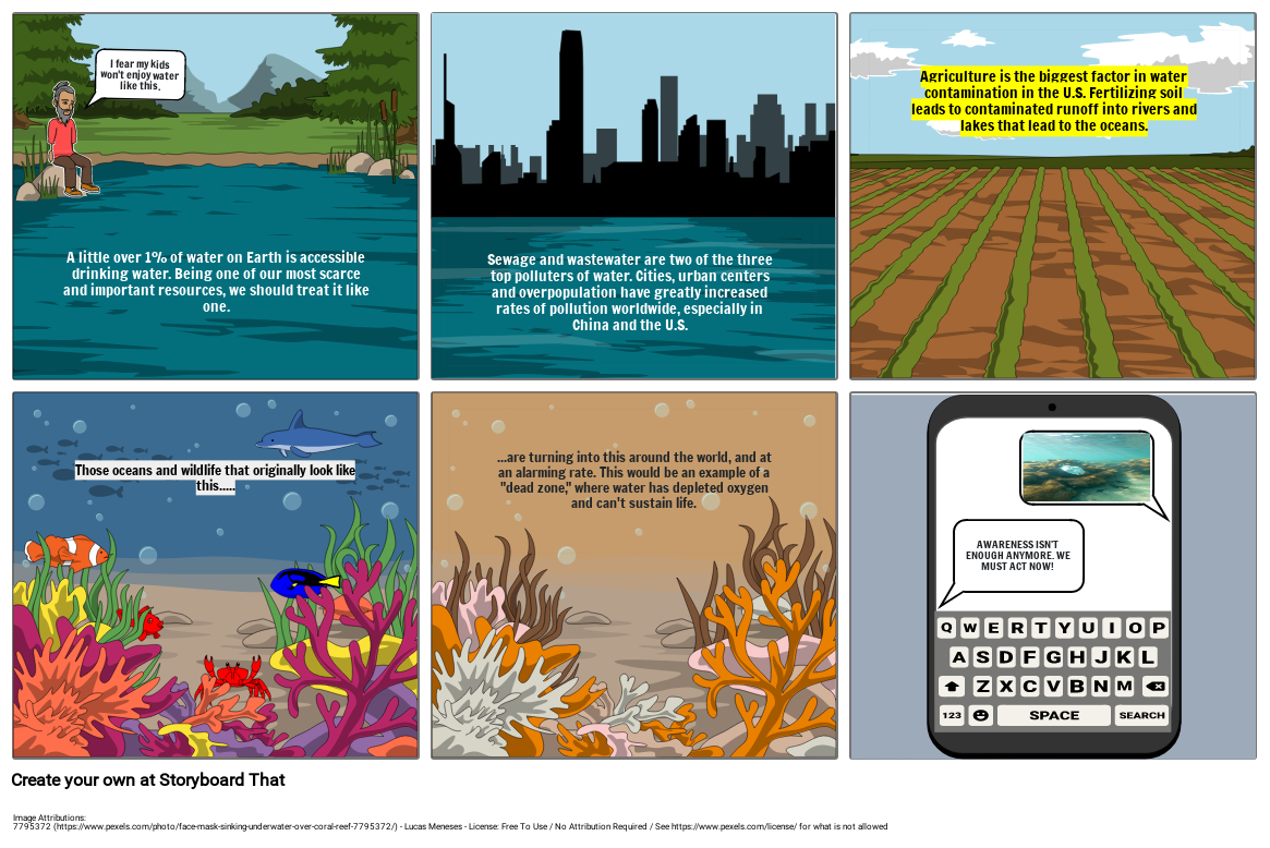 Water Contamination Storyboard par bee30d64