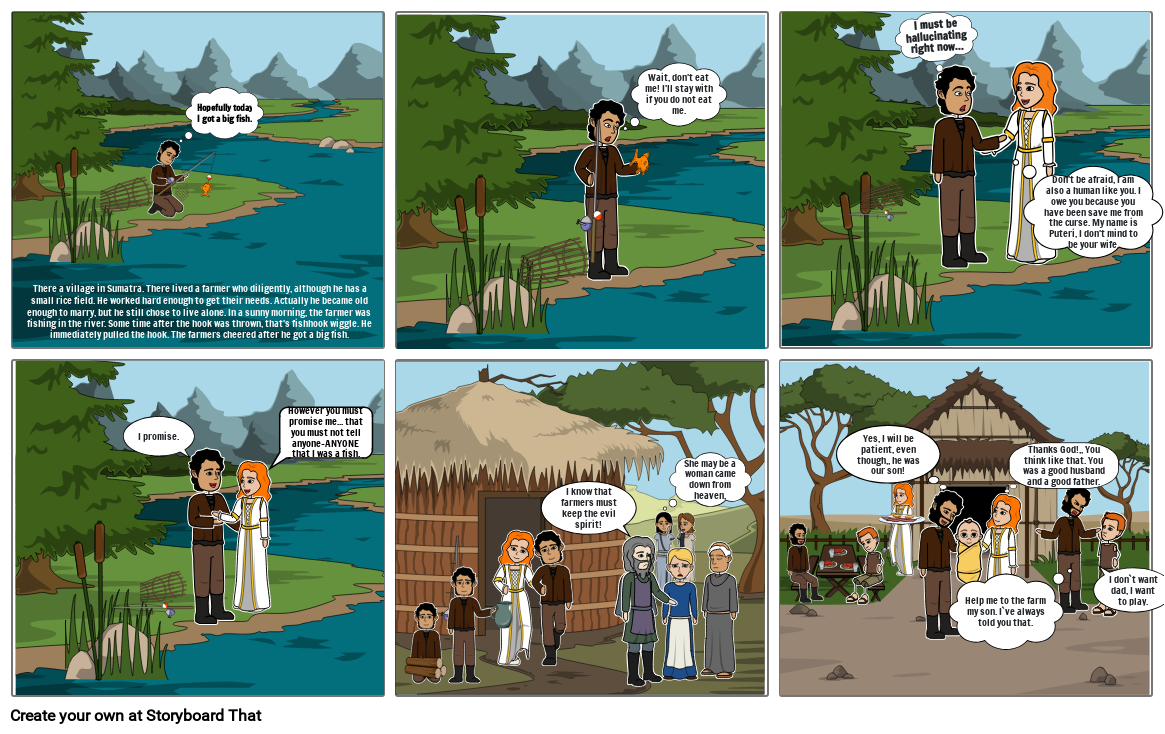 The Legend Of Lake Toba Storyboard por benis