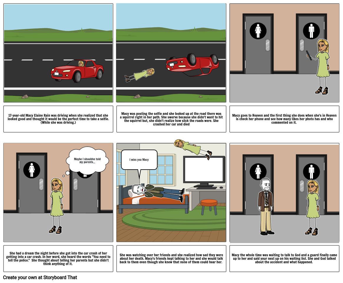 Selfie Girl Storyboard por bf028120