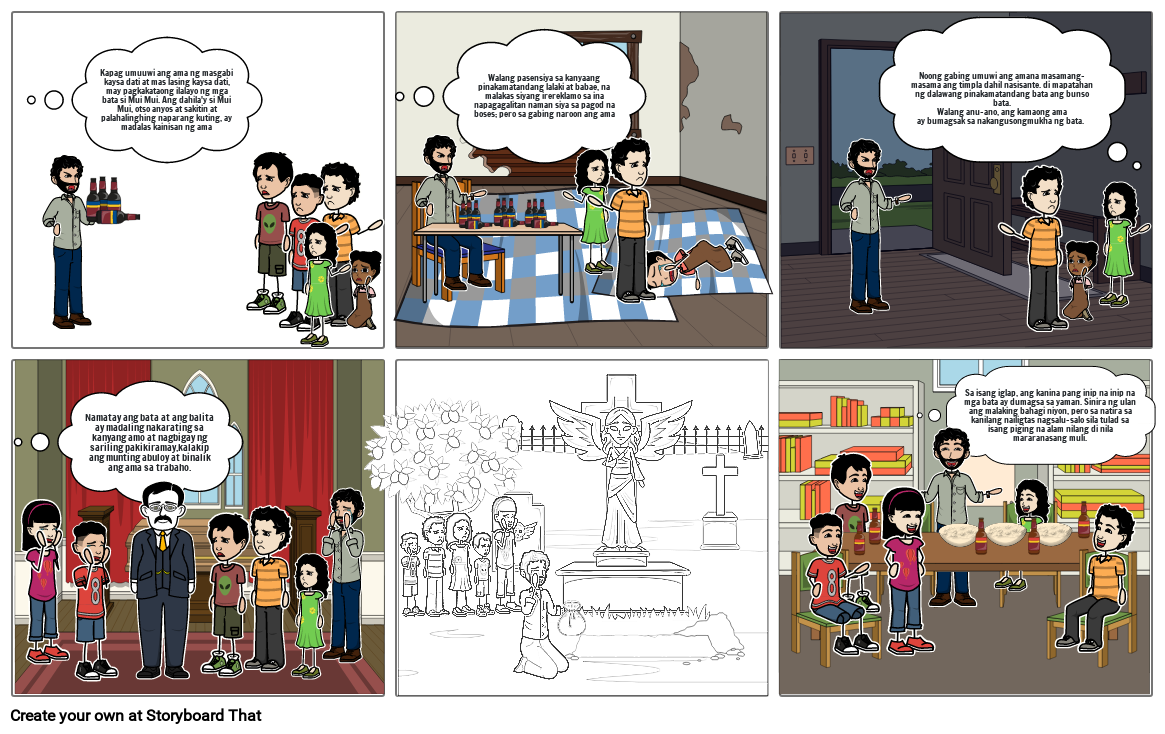 ANG AMA GRAPHICAL ILLUSTRATION Storyboard por bf377011