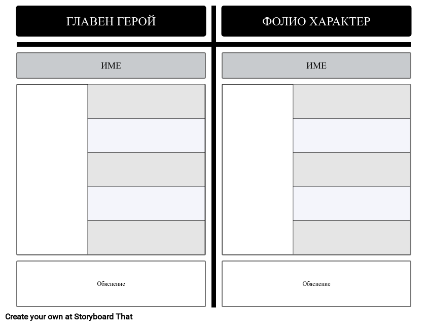ФОЛИО Шаблон Storyboard By Bg Examples