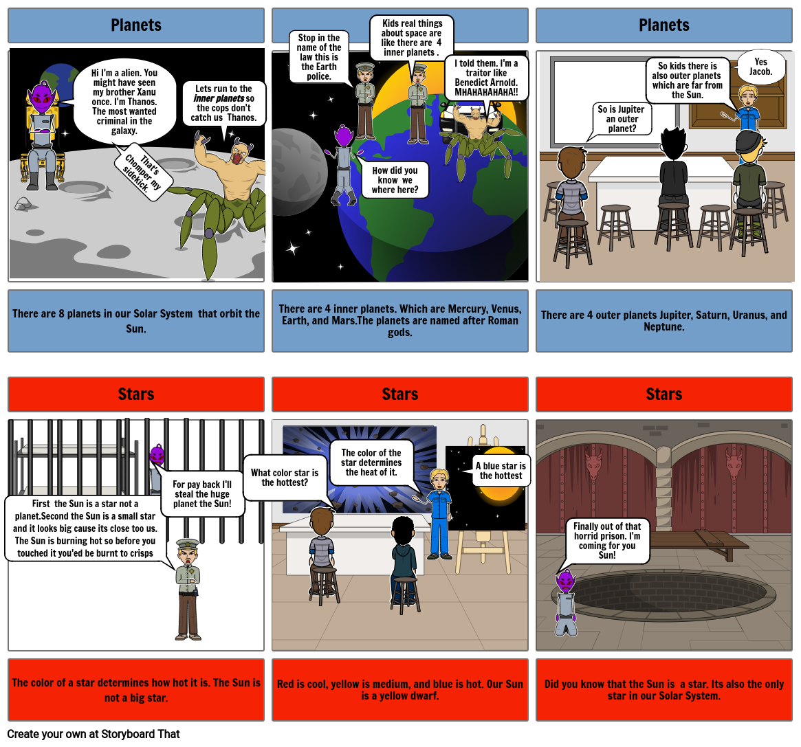 Space comic Storyboard por bgrunth