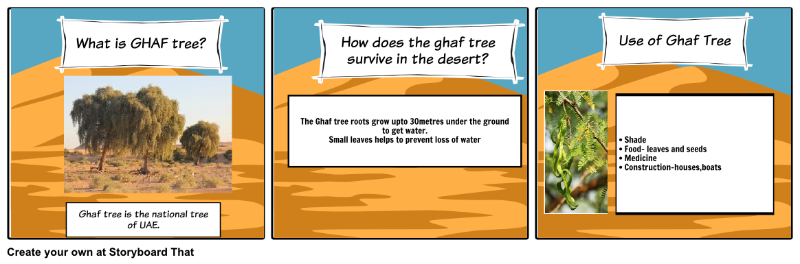 Ghaf Tree-Aniket CR -Grade 1 F Storyboard by bhuvanacv