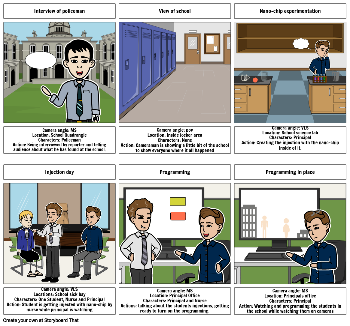 Media Arts - Crystal High Possession Storyboard