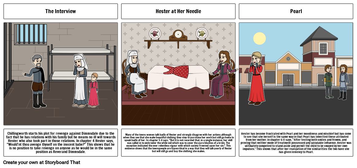 The Scarlet Letter Storyboard By Bianca72939 The Scarlet Letter Storyboard By Bianca72939