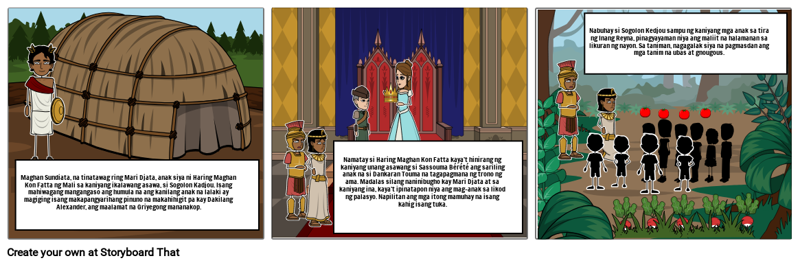 Sundiata: Ang Epiko ng Sinaunang Mali Storyboard