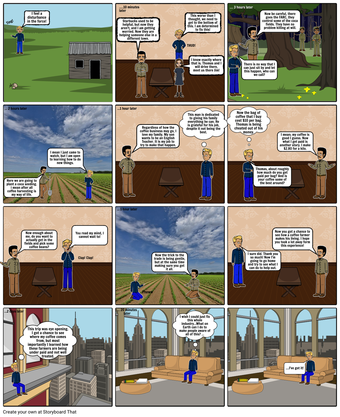 Comic Book Class Storyboard por bkirksey71